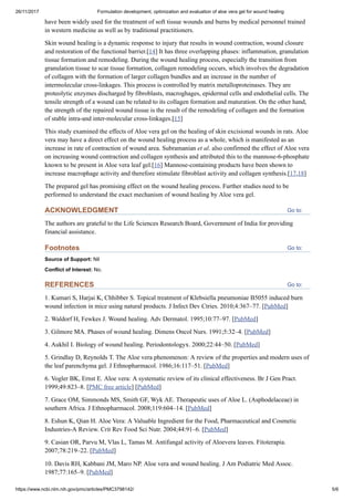 Formulation development, optimization and evaluation of aloe vera gel ...