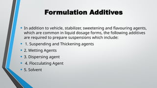 Formulation, Evaluation and Stability of Suspension.pptx