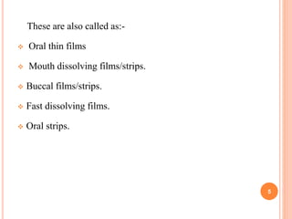 Formulation & evaluation of fast dissolving oral film | PPTX