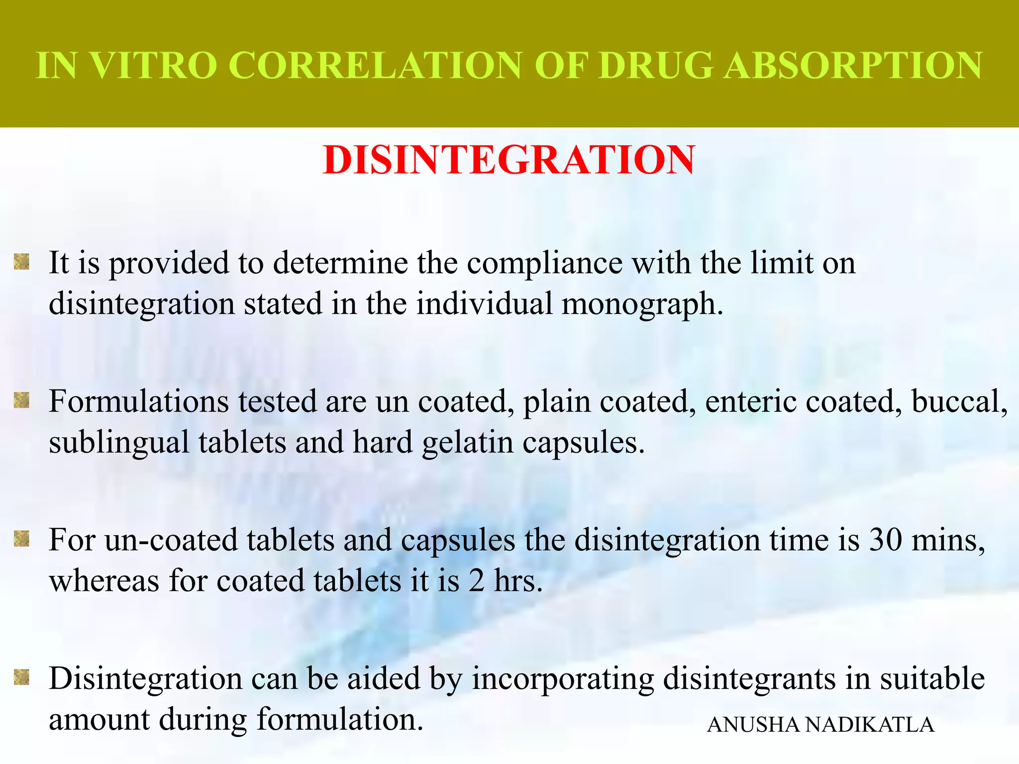 FORMULATION FACTORS EFFECTING BIOAVAILABILITY OF DRUGS | PPTX