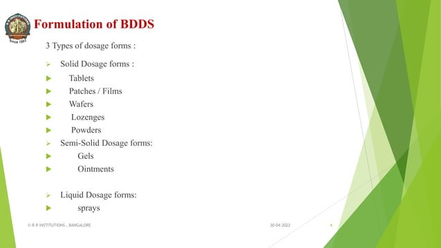 formulation of Buccal Drug Delivery System.pptx | Chemistry | Science