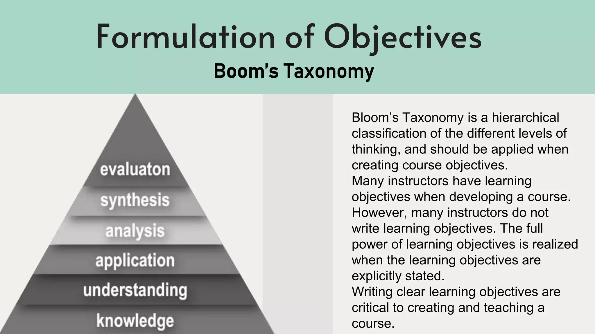Formulation Of Course Objectivepptx