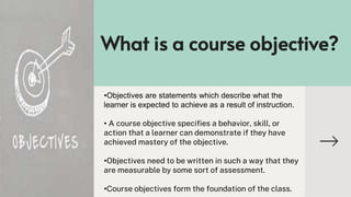 Formulation of Course objective.pptx
