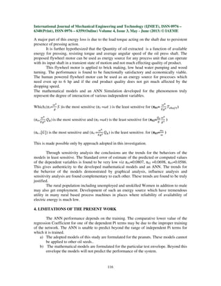 Formulation of data based ann model for human powered oil press | PDF