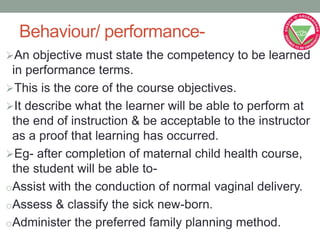 Formulation of educational objectives | PPTX