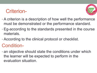 Formulation of educational objectives | PPTX