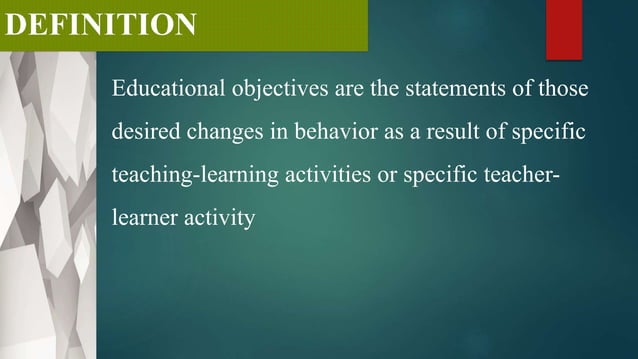 Formulation of educational objectives.pptx | Educational Assessment ...
