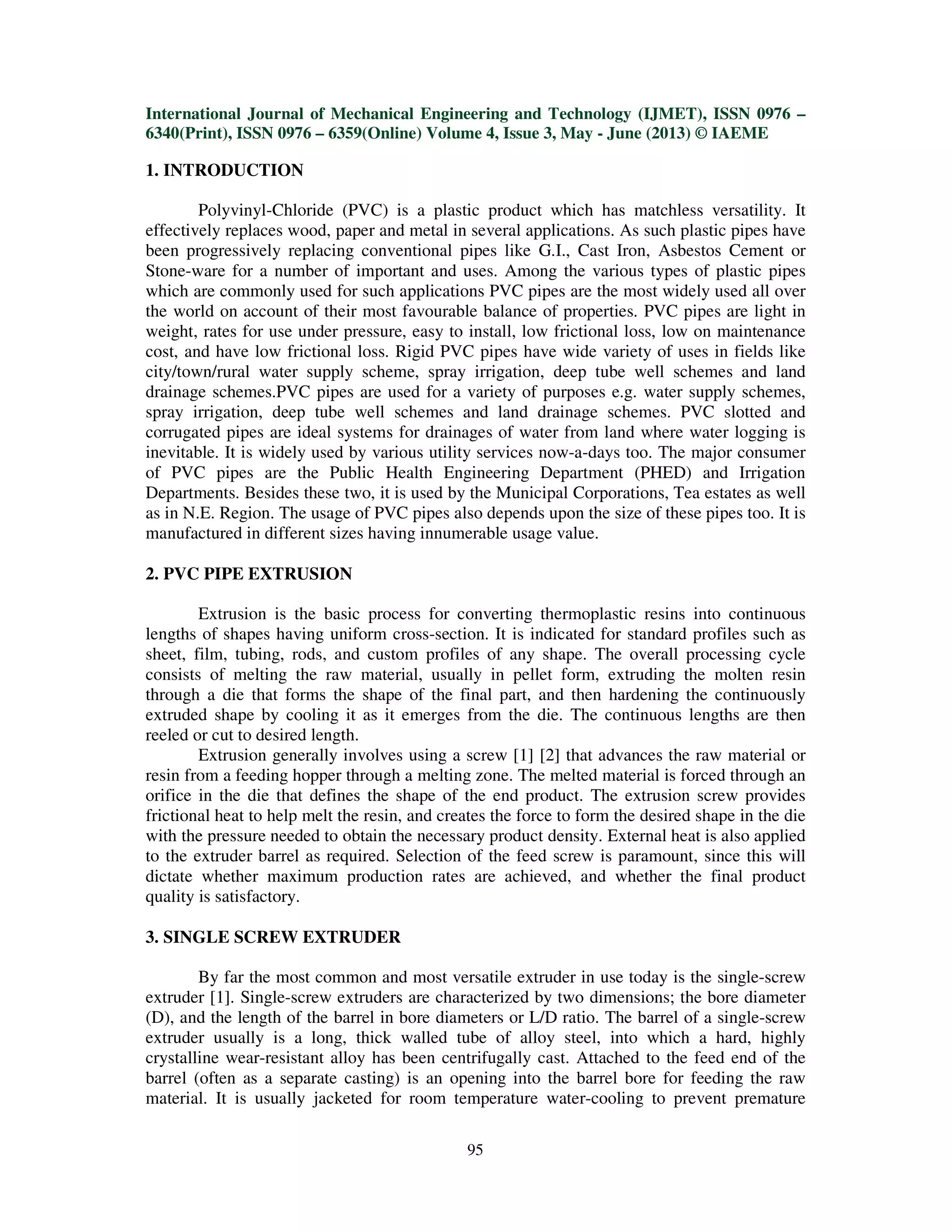 Formulation of field databased model a case study at pvc pipe manu | PDF