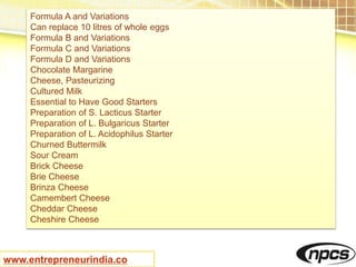 Formulation of Food Products, Pharmaceuticals, Adhesives, Resins, Gums ...