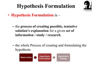 Formulating Hypothesis in Research | PPTX