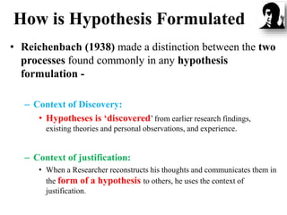 Formulating Hypothesis in Research | PPTX