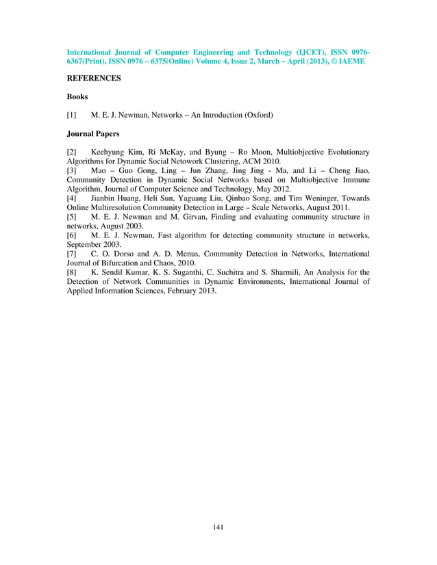 Formulation Of Modularity Factor For Community Detection Applying Pdf