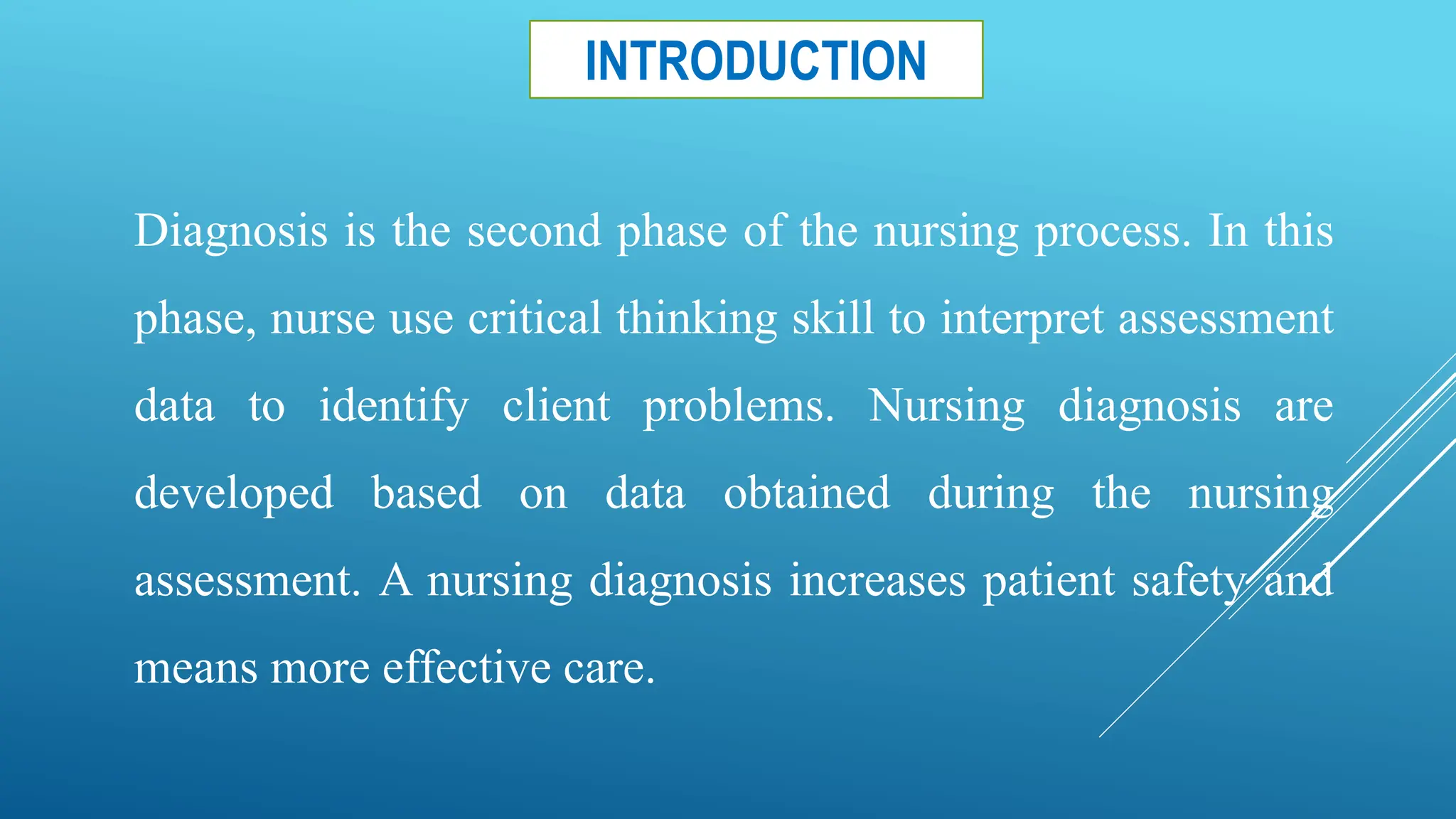 Formulation of nursing diagnosis in nursing education | PPT
