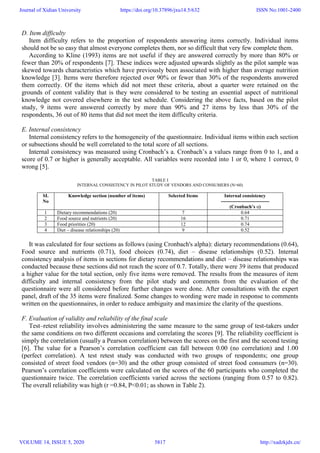 Nutritional knowledge | PDF