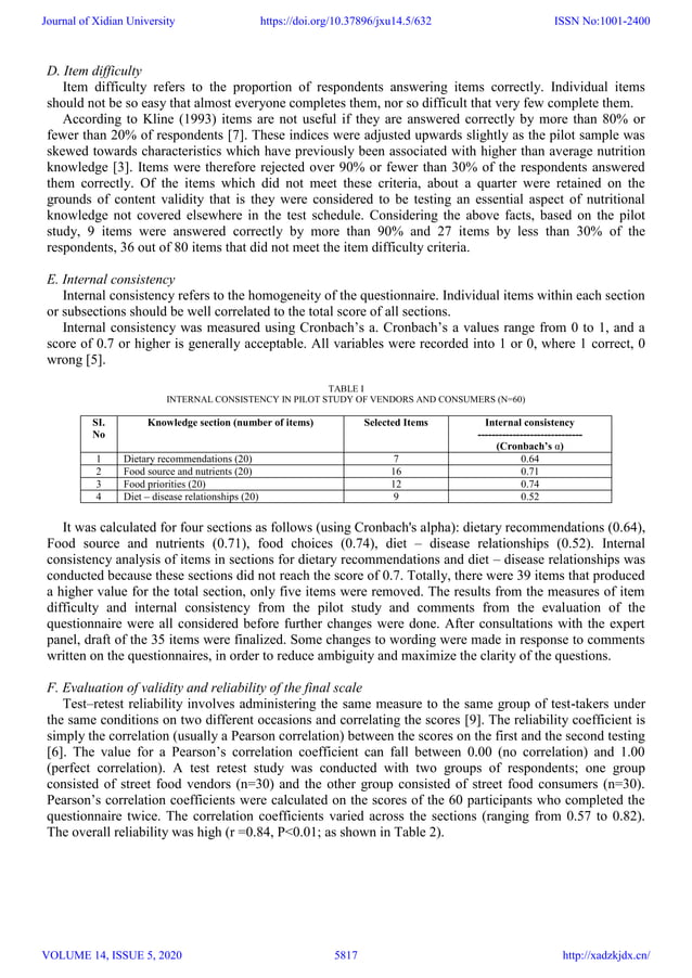 Nutritional knowledge | PDF