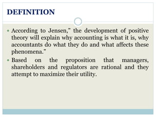 Formulation of Predictive and Positive theory | PPTX