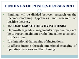 Formulation of Predictive and Positive theory | PPTX
