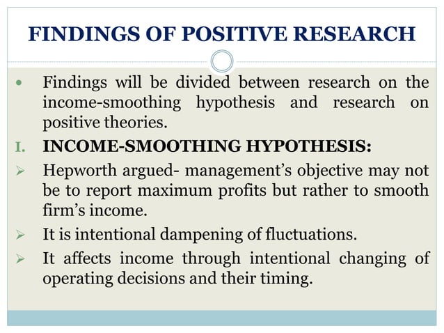 Formulation of Predictive and Positive theory | PPT