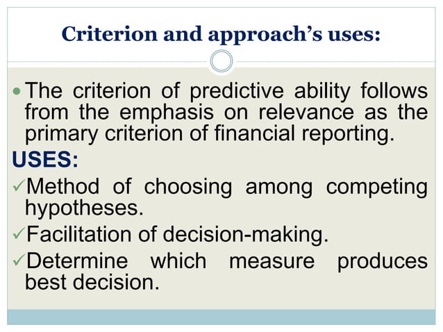 Formulation of Predictive and Positive theory | PPT