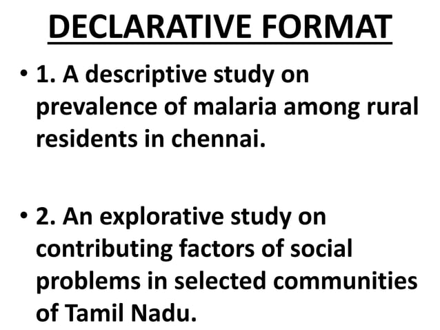 FORMULATION OF RESEARCH PROBLEM | PPTX | Science