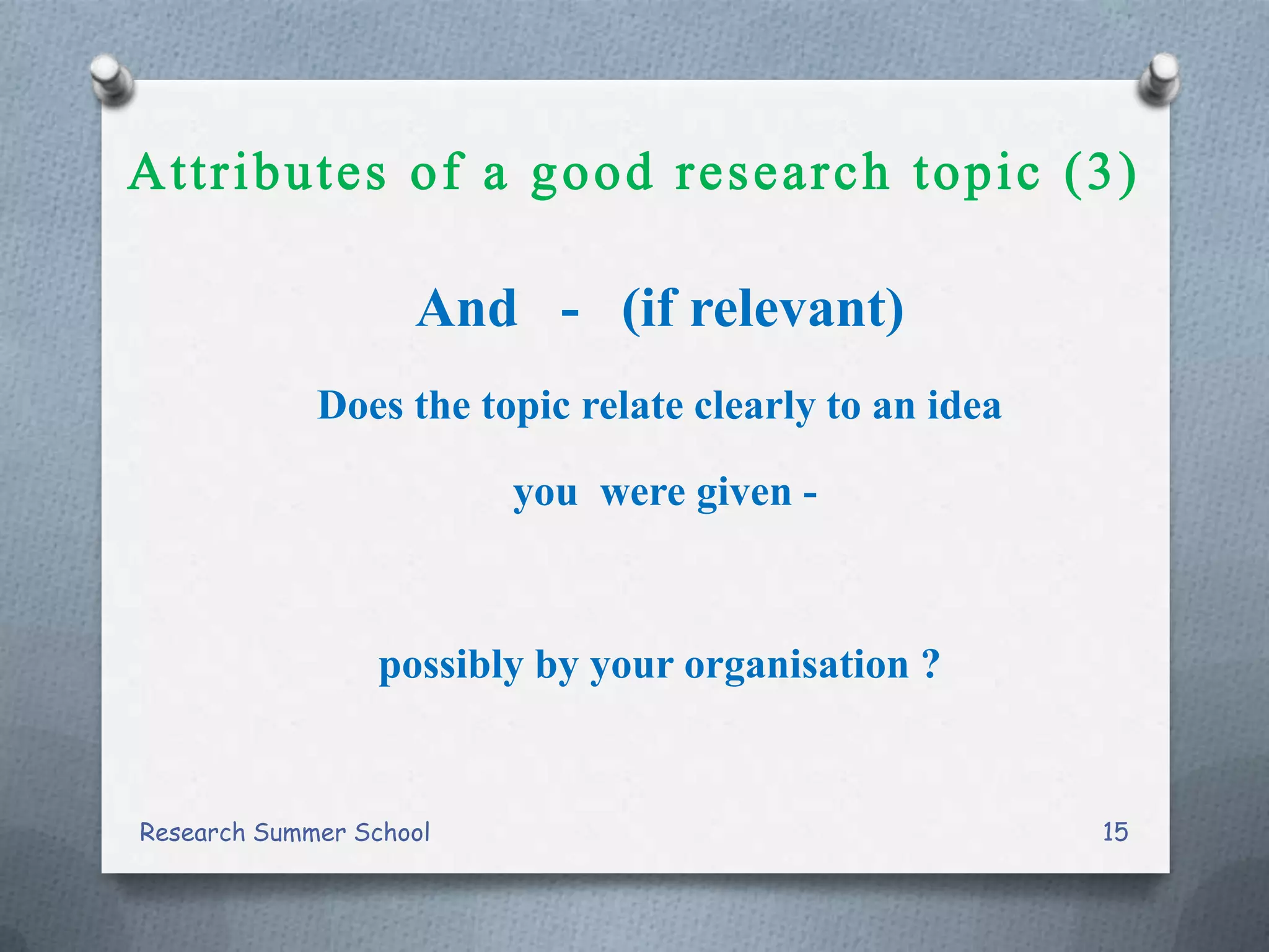 Formulation of research questions | PPTX