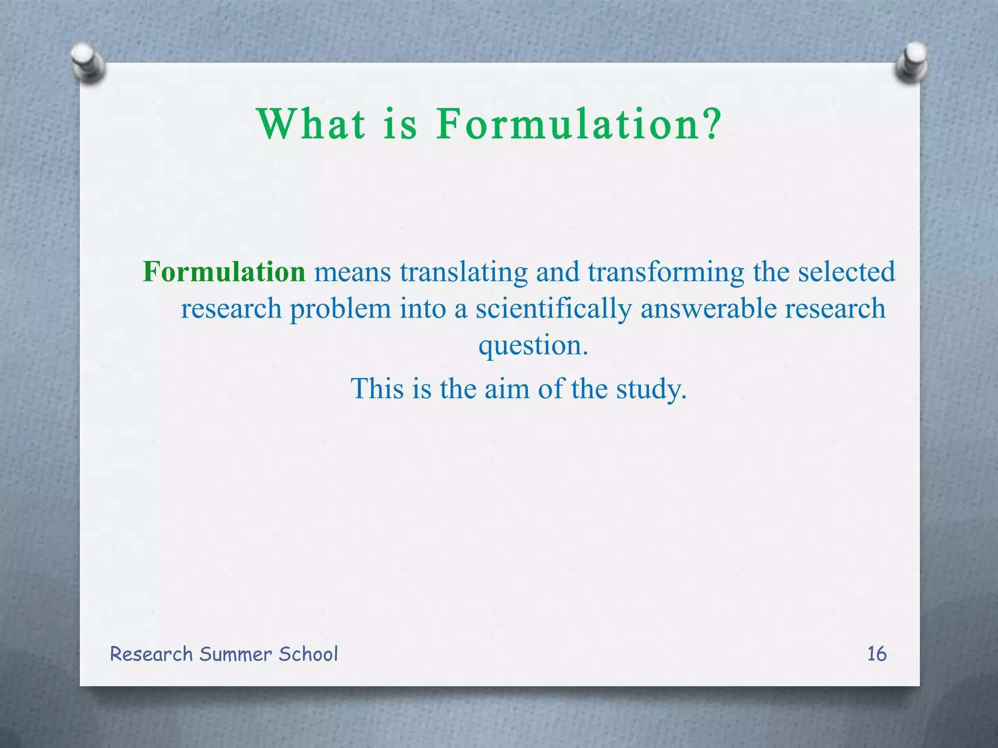 Formulation of research questions | PPTX