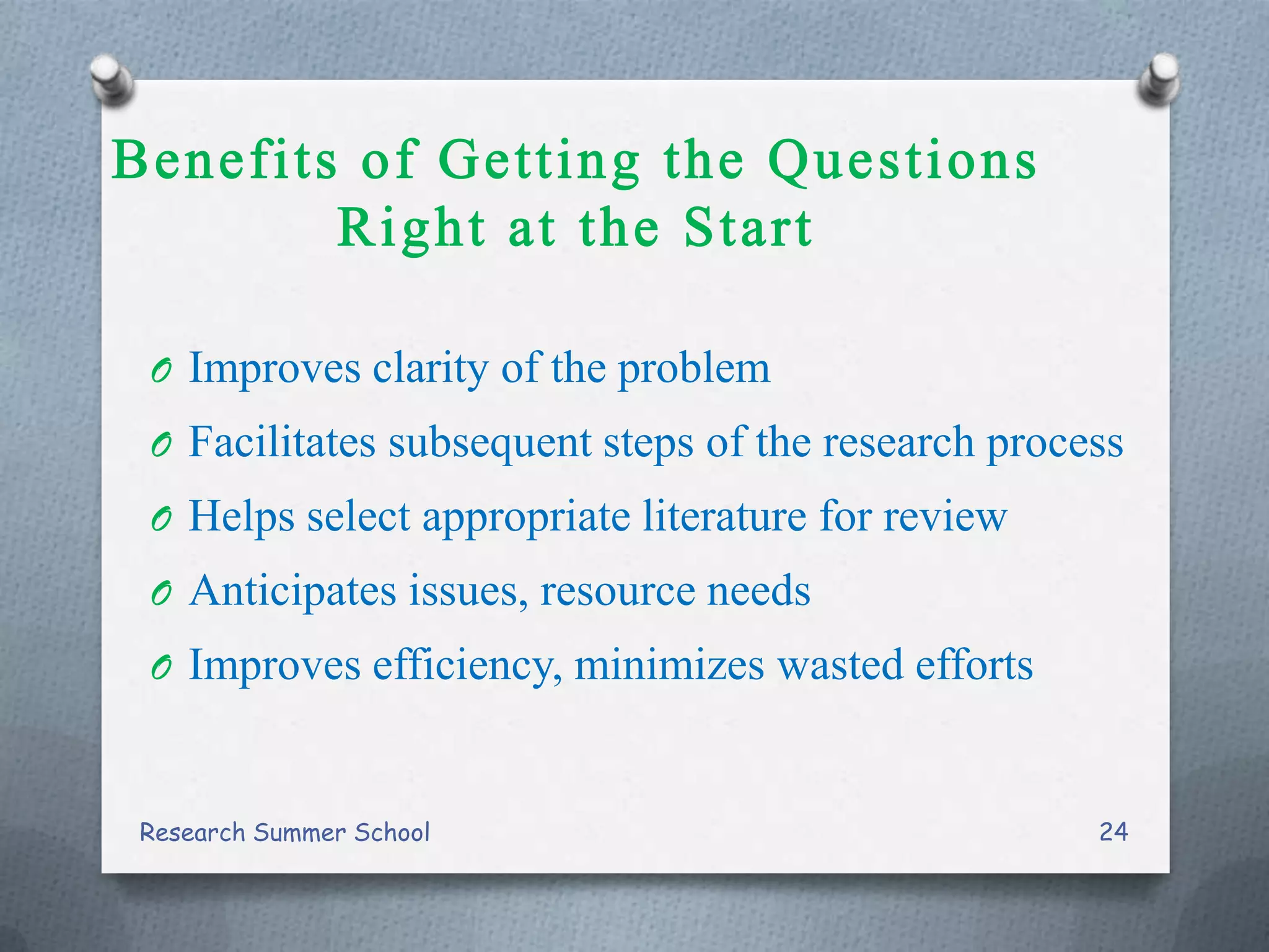 Formulation of research questions | PPTX