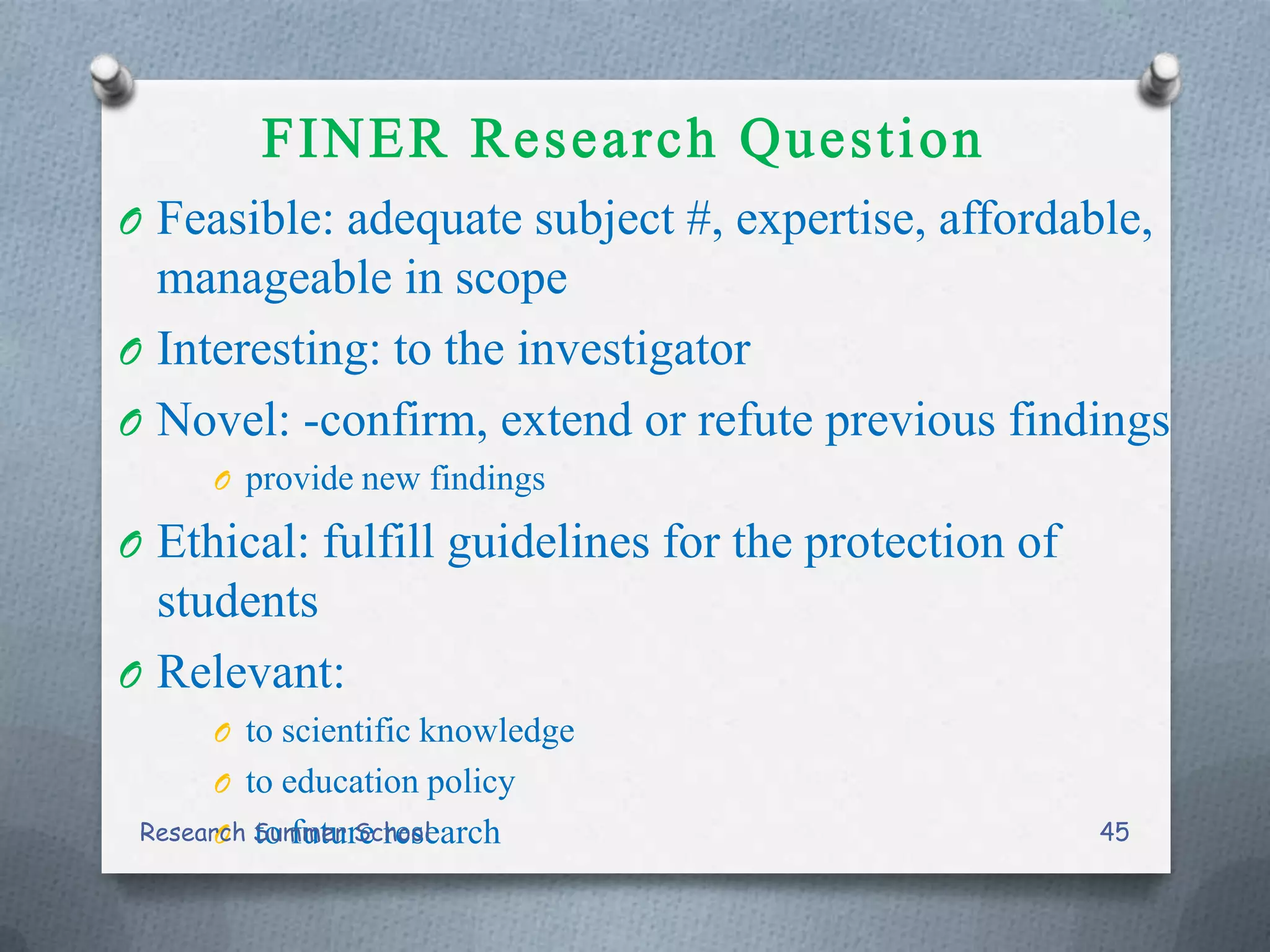Formulation of research questions | PPTX