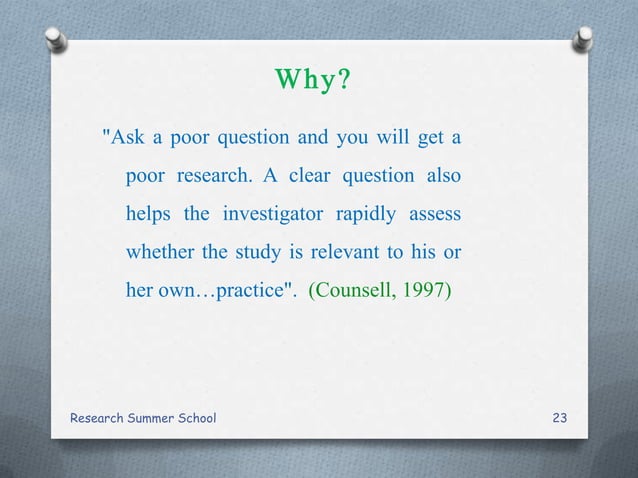 Formulation of research questions | PPTX