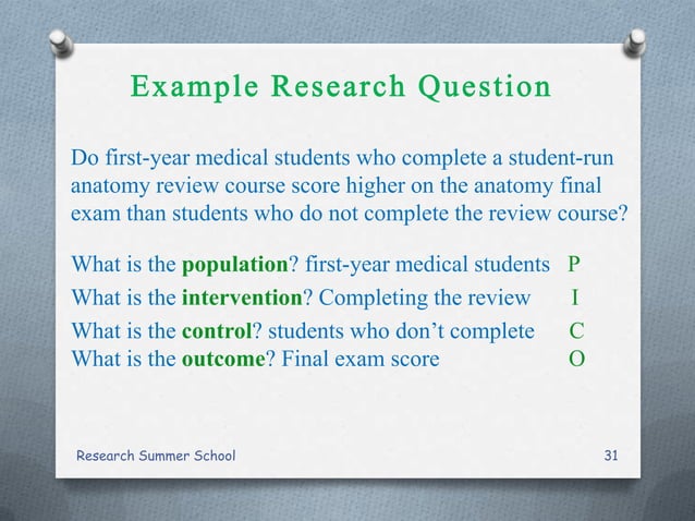 Formulation of research questions | PPTX