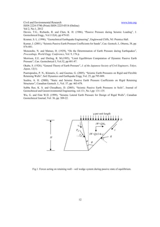 Formulation of seismic passive resistance of non | PDF