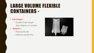 Formulation of small & large volume parenteral | PPTX | Pharmaceutical ...