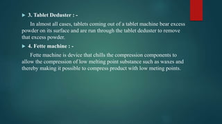 Formulation of tablet | PPTX