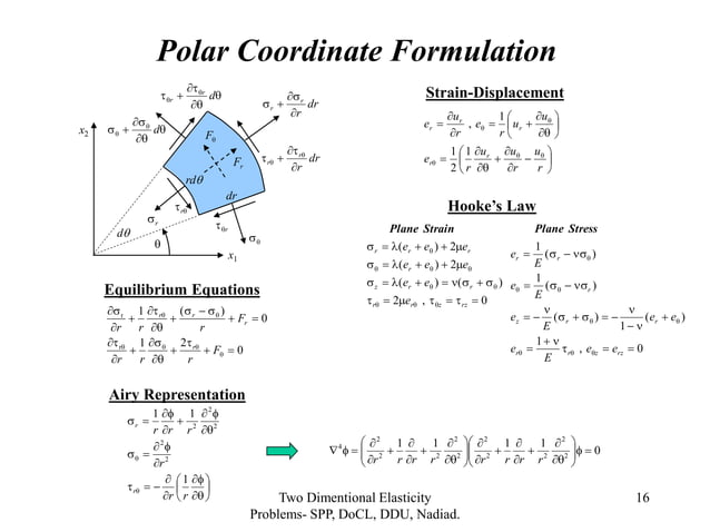 Formulation of Two-Dimensional Elasticity Problems.ppt