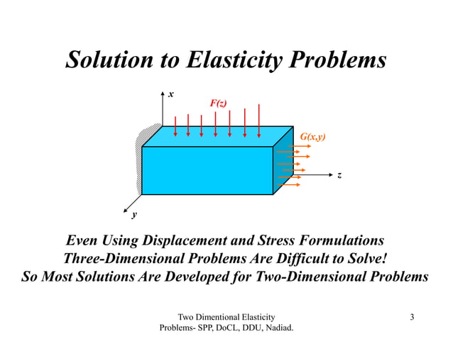 Formulation of Two-Dimensional Elasticity Problems.ppt