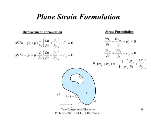Formulation of Two-Dimensional Elasticity Problems.ppt