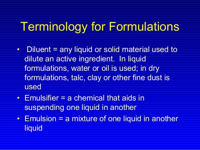 Formulations