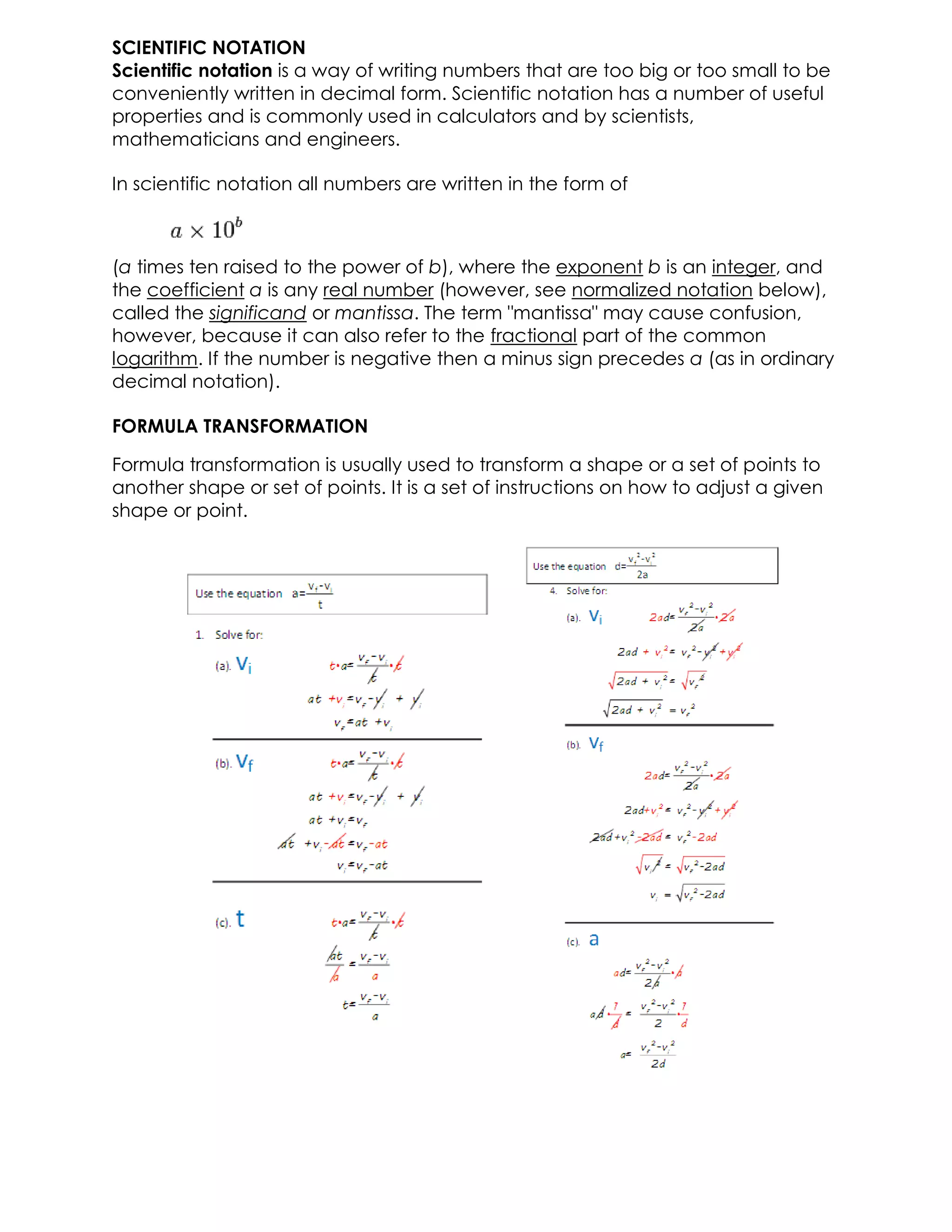 Formula transformation | DOCX
