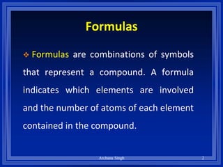 Formula writing | PDF | Chemistry | Science