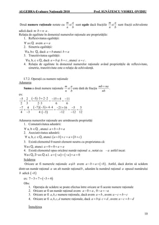 Formule algebra viorel ignatescu | PDF