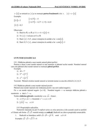 Formule algebra viorel ignatescu | PDF