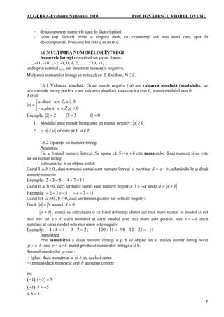 Formule algebra viorel ignatescu | PDF