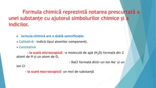 Formule chimice | PPTX