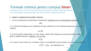 Formule chimice | PPTX