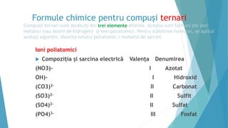 Formule chimice | PPT