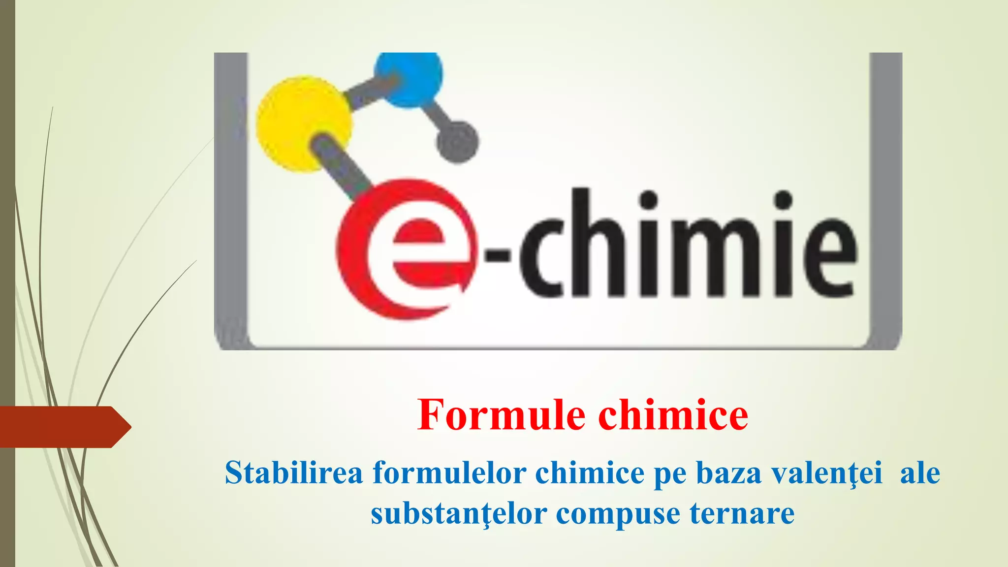 Formule chimice | PPTX