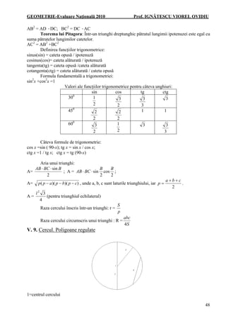 Formule geometrie | PDF