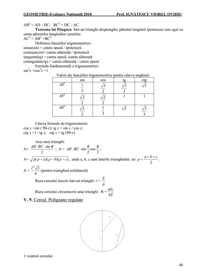 Formule geometrie | PDF