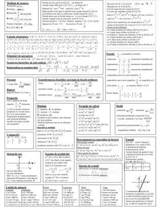 Formule matematice | PDF