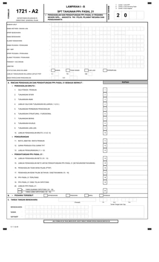 Formulir 1721-spt-tahunan-p ph-21 | PDF